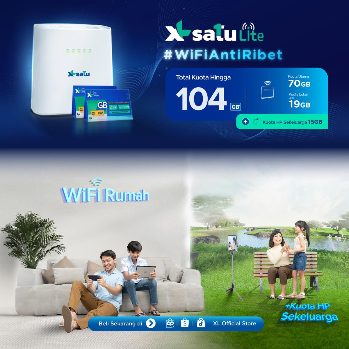 XL SATU Lite – Internet Rumah & Mobile dalam Satu Paket
