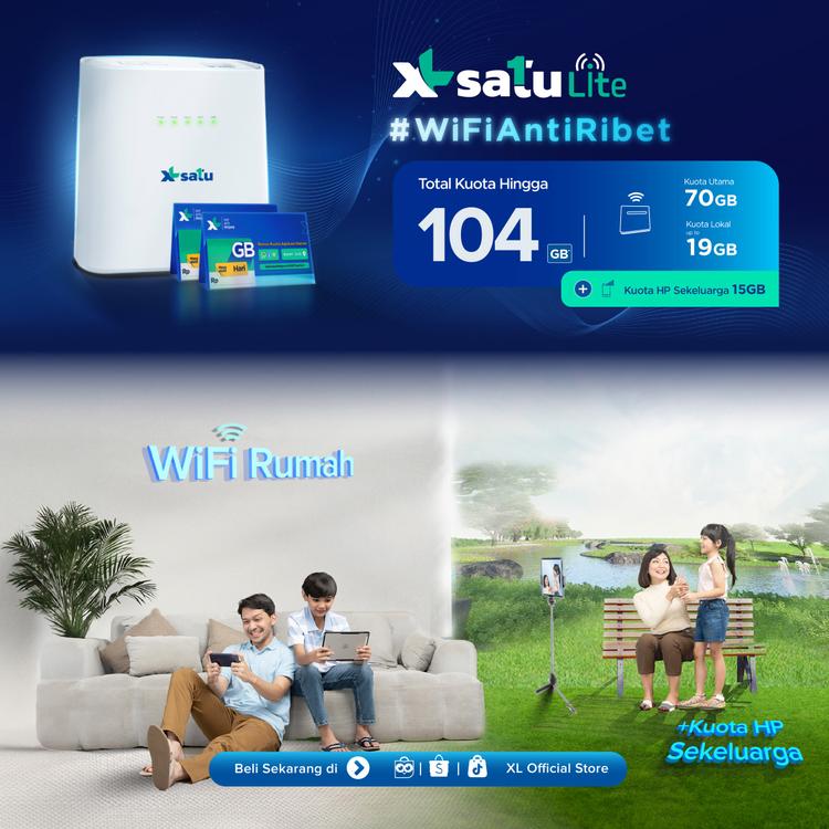XL SATU Lite – Internet Rumah & Mobile dalam Satu Paket