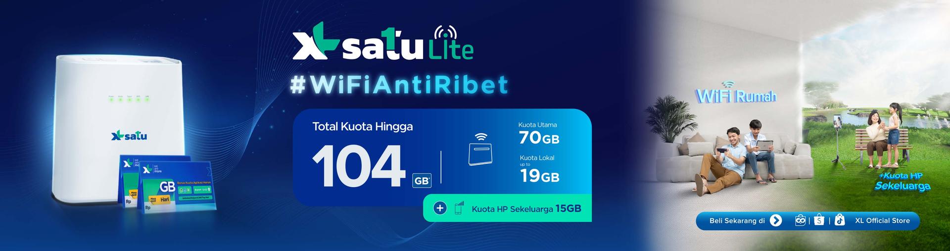 XL SATU Lite – Internet Rumah & Mobile dalam Satu Paket